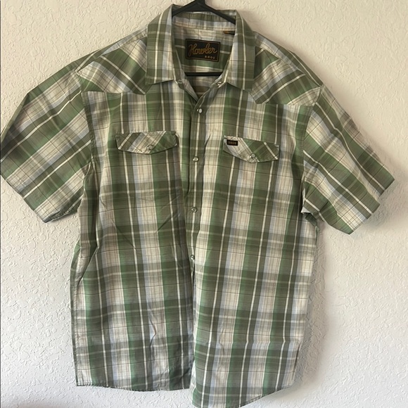 Howler Brothers | Shirts | Howler Brothers Green And White Casual Pearl ...